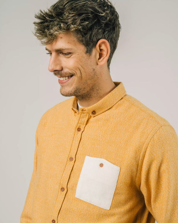 Nuuk Shirt Mustard - Organic Cotton - Brava Fabrics - Brava Fabrics ...
